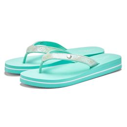 Badezehentrenner Venice Beach "Sandale, Badeschuh, Badelatsche, Flip Flop, Badeschlappe, Pantolette", M&auml;dchen, Gr. 39, blau (mint), Obermaterial: 100% Textilmaterial. Decksohle: 100% Synthetik. Futter: 100% Textilmaterial. Laufsohle: 100% Synthetik, Glitzer, unifarben, Schuhe Badezehentrenner, Zehentrenner mit wasserabweisender und leichter Sohle VEGAN, Topseller