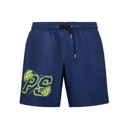 Plein Sport Badeshorts Herren Gr&ouml;&szlig;e XXL dunkelblau / limette