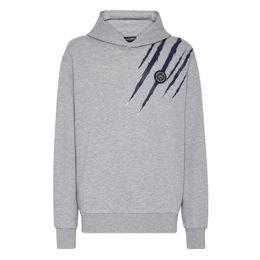 Plein Sport Sweatshirt 'Scratch' Herren Gr&ouml;&szlig;e XXXL navy / hellgrau / silber