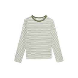 Mango Kids Shirt 'LORE' M&auml;dchen Gr&ouml;&szlig;e 164 khaki / wei&szlig;