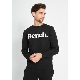 Sweatshirt Bench. "TIPSTER", Herren, Gr. S48, schwarz, Sweatware, Obermaterial: 70% Baumwolle, 30% Polyester, unifarben, Rundhals, Rippb&uuml;ndchen, Sweatshirts Sweatshirt
