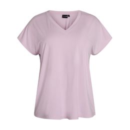 Active By Zizzi T-Shirt 'ABASIC' Damen Gr&ouml;&szlig;e 7XL/8XL pastelllila