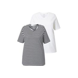 Ulla Popken Shirt female Blue, White size 46-48