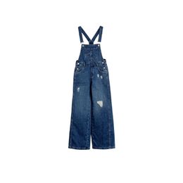 Solang Jumpsuit Denim Overall Latzhose Used Optik M&auml;dchen Gr&ouml;&szlig;e 128 blau