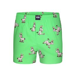 Happy Shorts Boxershorts ' Motive ' Herren Gr&ouml;&szlig;e M gr&uuml;n
