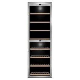 Caso Design CASO Weink&uuml;hlschrank "730", Energieeffizienz: G (A-G), grau (schwarz), B:59,5cm H:186cm T:70,5cm, Weink&uuml;hlschr&auml;nke, WineComfort 1800 Smart