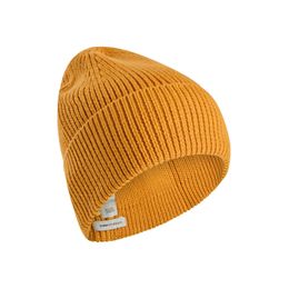 Camel Active Beanie aus einem Baumwoll-Kaschmir Mix Herren Gr&ouml;&szlig;e 55/60 gelb