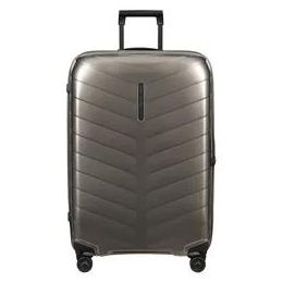 Hartschalen-Trolley Samsonite "ATTRIX, verschiedene Gr&ouml;&szlig;en und Farben", Gr. B/H/T: 51cm x 75cm x 30cm 97 l, beige (dune), Polypropylen, Strukturmuster, Koffer, aus Polypropylen, mit Bodenfach, Rei&szlig;verschlussfach und Tasche