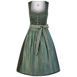Spieth & Wensky Spieth & Wensky Dirndl 'Heidi', gro&szlig;e Glitzerkn&ouml;pfe Damen Gr&ouml;&szlig;e 44 oliv