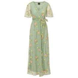 Adrianna Papell Dress 'Embroidered Flutter Dress' female Green size S