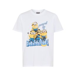 Kidsworld T-Shirt Jungen Gr&ouml;&szlig;e 116/122 blau / hellblau / gelb / wei&szlig;