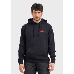 Oldskull Sweatshirt 'Wrldvibe Tentacle Spectacle' Herren Gr&ouml;&szlig;e S blau / cyanblau / orange / schwarz