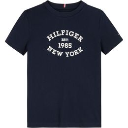 Tommy Hilfiger Shirt Jungen Gr&ouml;&szlig;e 92 dunkelblau / wei&szlig;