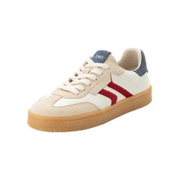Tamaris Sneaker Herren Gr&ouml;&szlig;e 43 beige / opal / blutrot / wei&szlig;