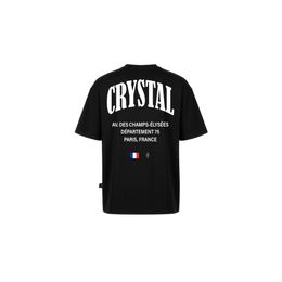 Crystal Paris Shirt 'Champs' male Black size XL