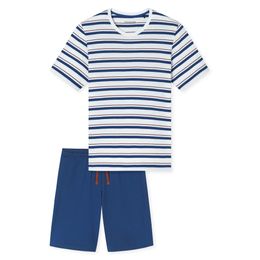 Schiesser Pyjama kurz 'Casual Nightwear' Herren Gr&ouml;&szlig;e M blau