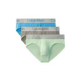 Calvin Klein Slip Herren Gr&ouml;&szlig;e S azur / grau / dunkelgrau / mint