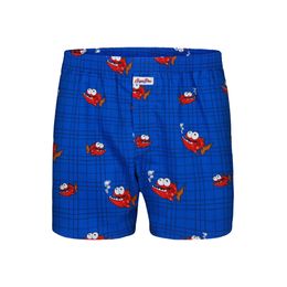 Sugar Pine Boxer ' Webboxershorts weit Motive Print ' Herren Gr&ouml;&szlig;e L blau / rot