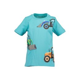 Blue Seven Schlafanzug Jungen Gr&ouml;&szlig;e 104/110 aqua / grau / orange / schwarz