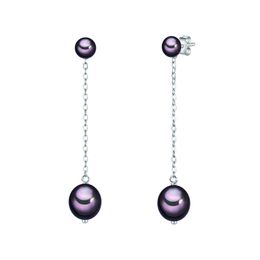 Valero Pearls Ohrringe Damen Gr&ouml;&szlig;e One Size violettblau / silber