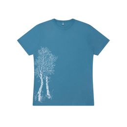 Life-tree Shirt 'Fairwear Bambus Birke' Herren Gr&ouml;&szlig;e XL blau