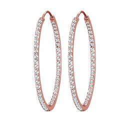 Elli Premium Ohrringe 'Kristall' Damen Gr&ouml;&szlig;e One Size rosegold / transparent