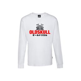 Oldskull Langarmshirt 'Samurai' Herren Gr&ouml;&szlig;e XXXL wei&szlig;