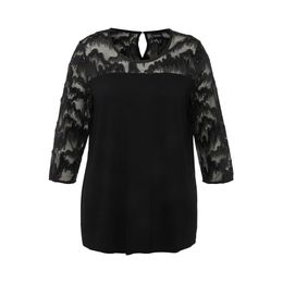 Ulla Popken Bluse Damen Gr&ouml;&szlig;e XXXL/4XL schwarz
