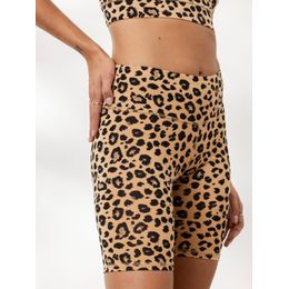 Hey Honey Leggings 'Biker' Damen Gr&ouml;&szlig;e XS hellbraun