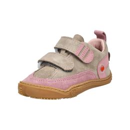 Qnuffs Halbschuhe M&auml;dchen Gr&ouml;&szlig;e 28 beige / grau / rosa