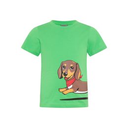 Kidsworld T-Shirt Jungen Gr&ouml;&szlig;e 140/146 braun / pueblo / gr&uuml;n / rot