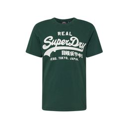 Superdry & Co T-Shirt 'Classic' Herren Gr&ouml;&szlig;e L tanne / wei&szlig;
