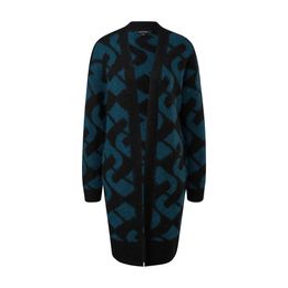 comma, COMMA Strickjacke Damen Gr&ouml;&szlig;e XS blau / schwarz
