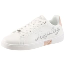 Replay Sneaker Damen Gr&ouml;&szlig;e 38 puder / silber / wei&szlig;