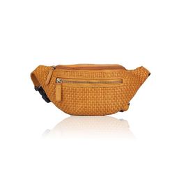 Bellicci Leder-G&uuml;rteltasche "Elliot" in Senf - (B)30 x (H)14 x (T)8 cm - 60% | Damen-koffer-reisegepaeck