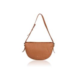 Bellicci Leder-Schultertasche "Caira" in Hellbraun - (B)35 x (H)21 x (T)8 cm - 58% | Damen-taschen