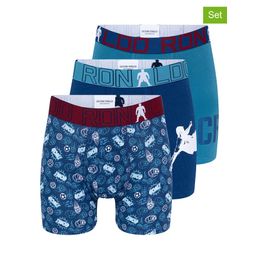 CR7 3er-Set: Boxershorts in Blau - 48% | Gr&ouml;&szlig;e 158-170 | Kinder-waesche
