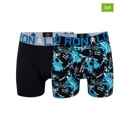 CR7 2er-Set: Boxershorts in Blau/ Schwarz - 49% | Gr&ouml;&szlig;e 140-152 | Kinder-waesche