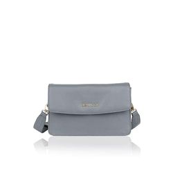 Bellicci Leder-Umh&auml;ngetasche "Caprisha" in Hellblau - (B)24 x (H)15 x (T)7 cm - 57% | Damen-taschen