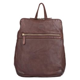 Bellicci Leder-Rucksack "Cheyenne" in Braun - (B)23 x (H)31 x (T)10 cm - 55% | Damen-taschen