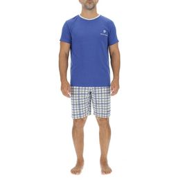Pierre Cardin Pyjama in Blau/ Grau - 51% | Gr&ouml;&szlig;e XL | Herren-waesche