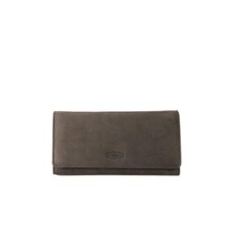 SPARWELL Leder-Geldb&ouml;rse "Luisa" in Grau - (B)19 x (H)9,5 x (T)2,5 cm - 50% | Portemonnaies-etuis