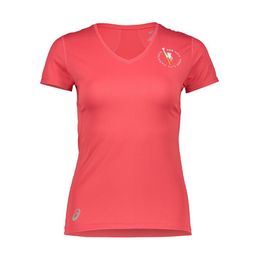 asics Trainingsshirt "Marathon Favorite" in Rot - 60% | Gr&ouml;&szlig;e M | Damen-outdoor-tops-shirts