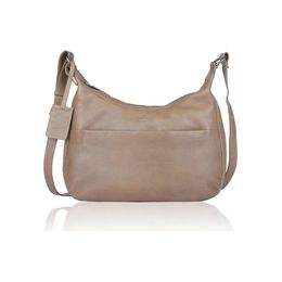 SPARWELL Leder-Umh&auml;ngetasche "Optimistic Olly" in Taupe - (B)34,5 x (H)21,5 x (T)9 cm - 59% | Damen-taschen