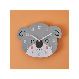 Bella Maison Wanduhr "Koala" in Grau - (B)28 x (H)26 cm - 78% | Damen-uhren