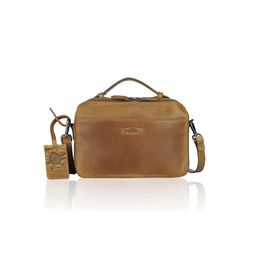 SPARWELL Leder-Umh&auml;ngetasche "Kempt katalina" in Hellbraun - (B)24 x (H)16 x (T)8 cm - 58% | Damen-taschen
