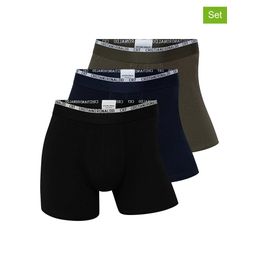 CR7 3er-Set: Boxershorts in Dunkelblau/ Braun/ Schwarz - 62% | Gr&ouml;&szlig;e L | Herren-waesche