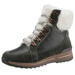 Ara Schn&uuml;rstiefelette Damen Gr&ouml;&szlig;e 39.5/40 dunkelgr&uuml;n / schwarz Winterschuhe
