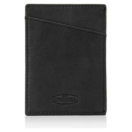 SPARWELL Leder-Geldb&ouml;rse "Nixon" in Schwarz - (B)8 x (H)11 x (T)0,50 cm - 29% | Portemonnaies-etuis