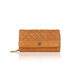 Bellicci Leder-Geldb&ouml;rse "Pedra" in Hellbraun - (B)19 x (H)19 x (T)4 cm - 55% | Portemonnaies-etuis